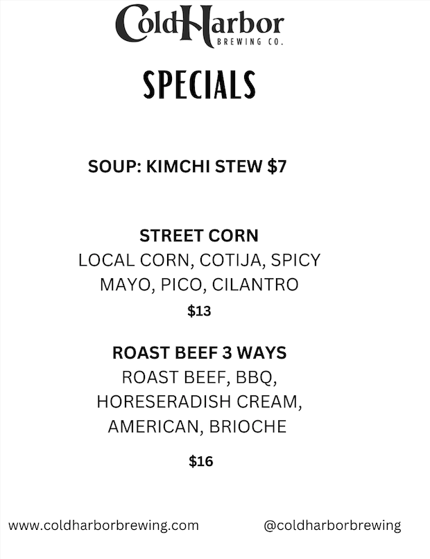 Beer – Cold Harbor Brewing