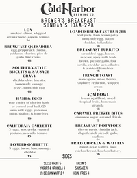 Menu – Cold Harbor Brewing