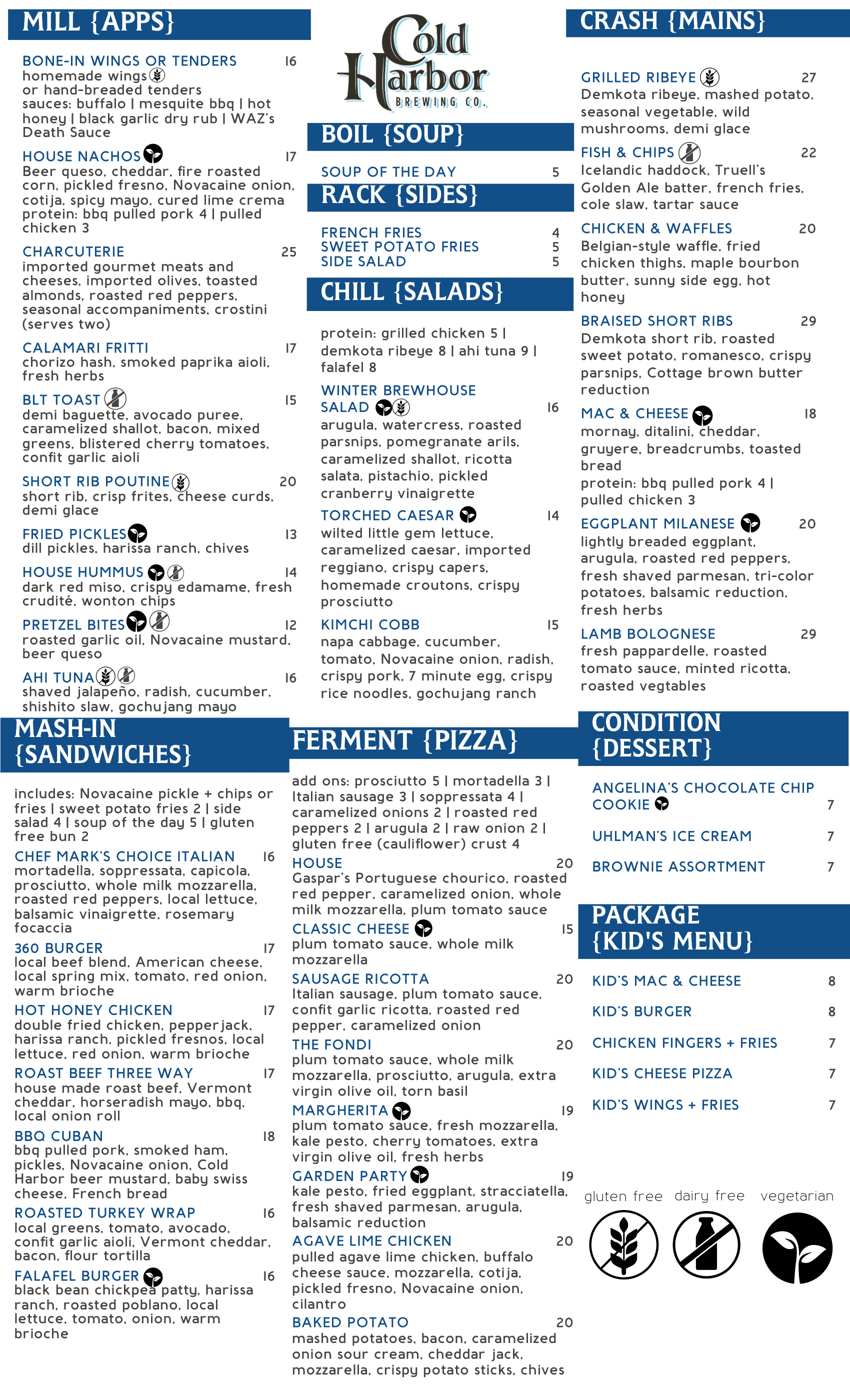 Menu – Cold Harbor Brewing
